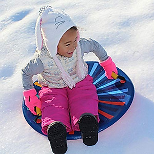 Flexible Flyer F26 Foam Snow Saucer Sled. Round SNO Disc Slider, 26"