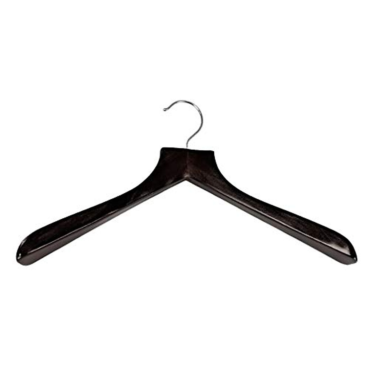 Walnut Finish Deluxe Coat Hanger (Set of 5)