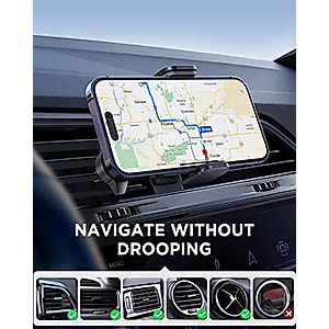 Magnetic Wireless Car Charger Mount, Compatible with MagSafe Car Mount Charger for iPhone 14 13 12 Pro Max Plus Mini, Auto Clamping (Power Supply not Included)