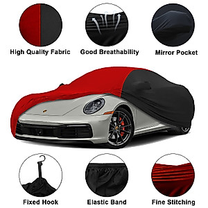 Indoor Car Cover Replace for 1998-2025 Porsche 911 (991/992/996/997 Series), Luxurious Soft Stretch Satin Indoor Car Cover for Dust-Proof, Underground Garage, Car Show