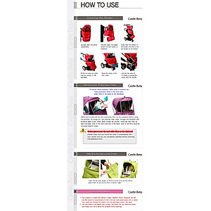 Manito Castle Beta Stroller Weather Shield (Chocolate)