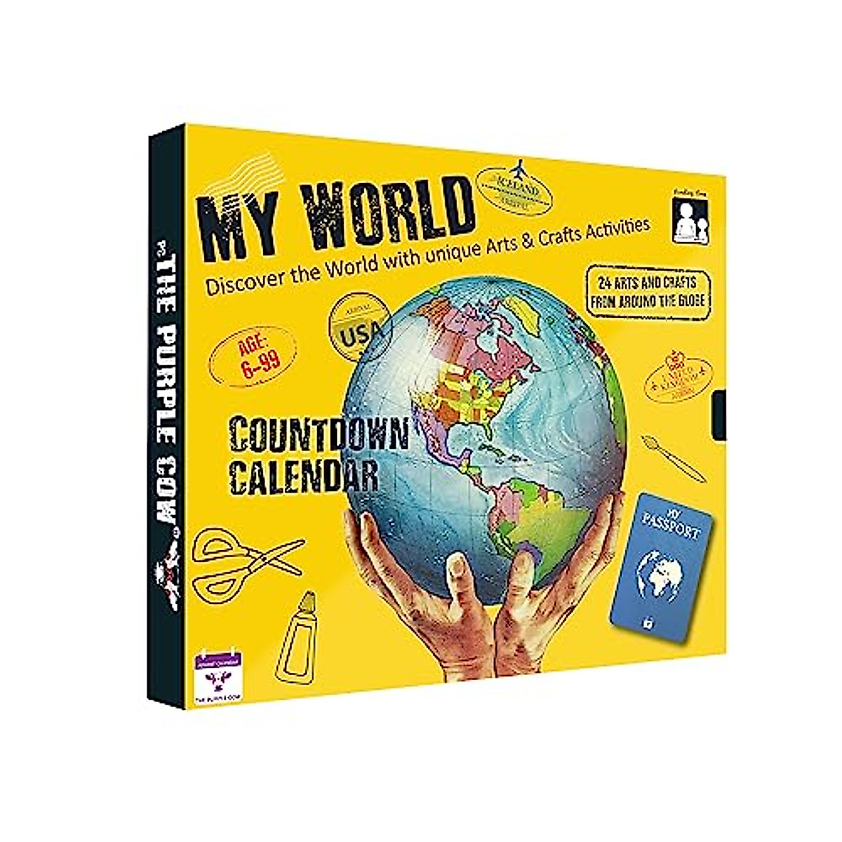 My World Advent Calendar 2024 - visit 24 countries, explore different cultures, create original Arts & Crafts from each country! Ages 9+
