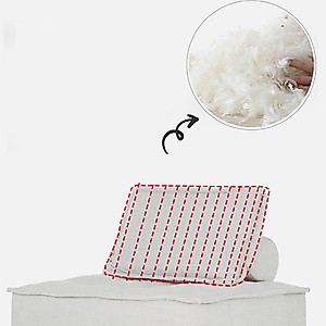 ESRADA Lazy Couch Modern Comfy Floor Corner Leisure Sofa with Lumbar Pillow Armless Accent Chair, Single Sofa Sofas for Living Room A-105cm