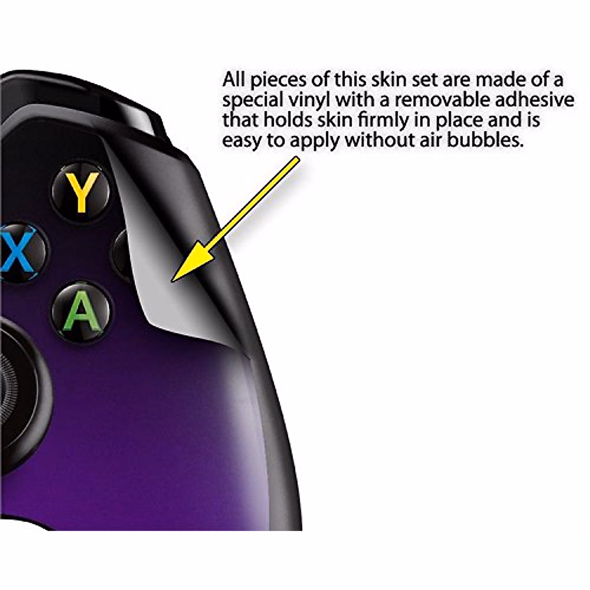 Smooth Fades Purple Black - Holiday Bundle WraptorSkinz Decal Style Vinyl Skin Wrap compatible with XBOX One Original Console, Kinect and 2 Controllers (GAMING SYSTEM NOT INCLUDED)