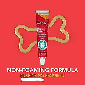 Petrodex Enzymatic Toothpaste for Dogs, Pet Dental Care, Poultry Flavor, 6.2 oz
