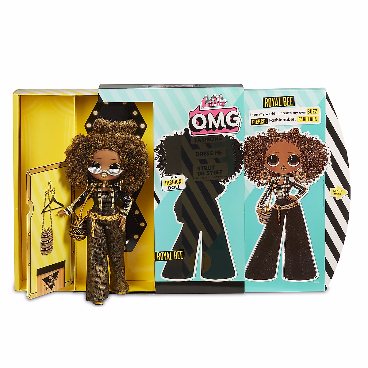 L.O.L. Surprise! O.M.G. Royal Bee Fashion Doll with 20 Surprises