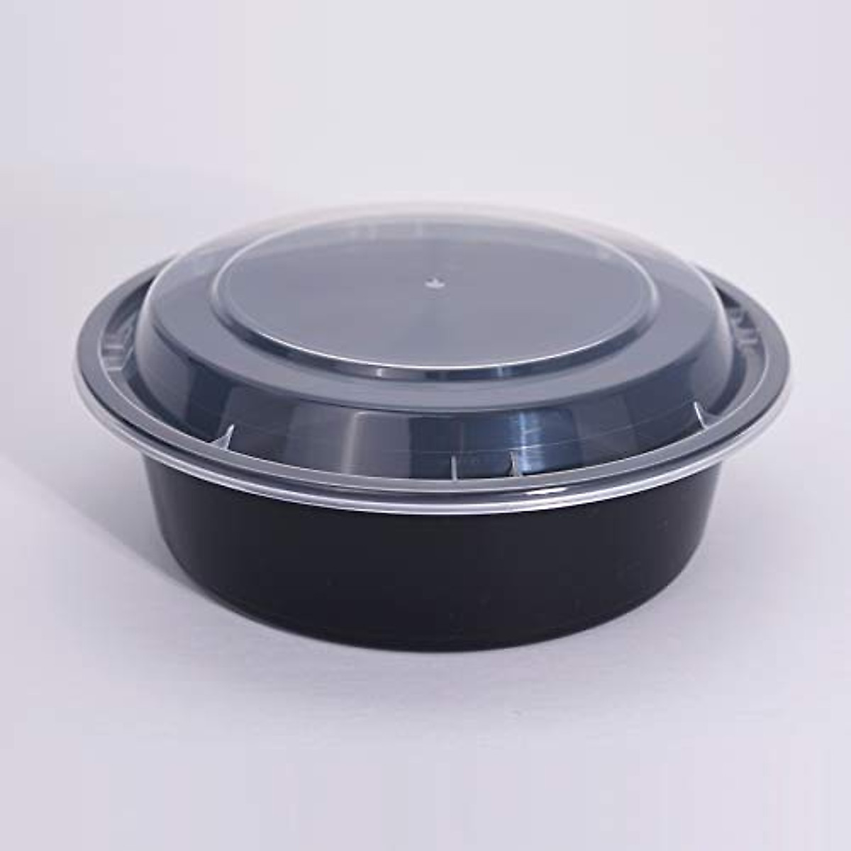 TRIPAK Plastic Microwaveable Food Containers with Lids 32 oz | BPA Free | Stackable | Leakproof | Microwave/Dishwasher/Freezer Safe