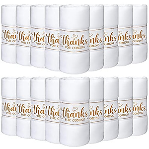 25 Pack Fleece Blanket Bulk 50 x 60 Inch Warm Cozy Fleece Blankets Soft Lightweight Fleece Throw Blankets for Bed Couch Sofa Home Office Wedding Gifts Travel Camping Suitable for 4 Seasons (White)