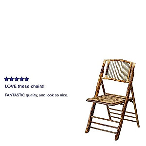Flash Furniture American Champion Bamboo Folding Chair