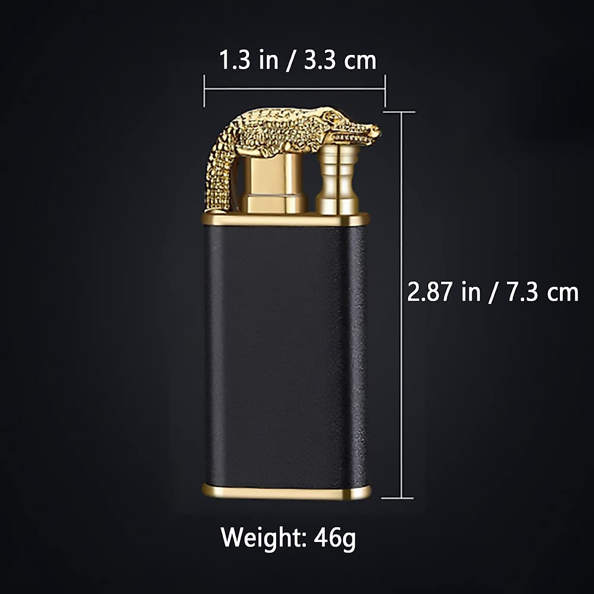 Butane Torch Lighter - Double Flame Lighter, Windproof Solar Beam Torch, Refillable Adjustable Jet Flame Torch Lighters for Candle Camping BBQ Kitchen, Men Gift Not Included Butane Gas (Black)