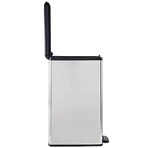 CURVER Deco Slim Rubbish bin, 40 l, Silver