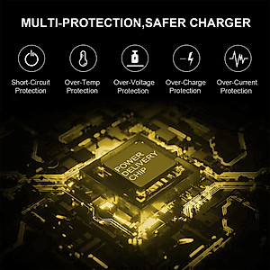 65W USB C Laptop Charger for Dell Latitude 5285 5289 5290 7212 7275 7285 7290 7390 7420 Dell XPS 13 9350 9360 9365 9370 9380 Chromebook 3100 3400 5190 LA65NM190 HA65NM190 DA65NM190 Power Supply