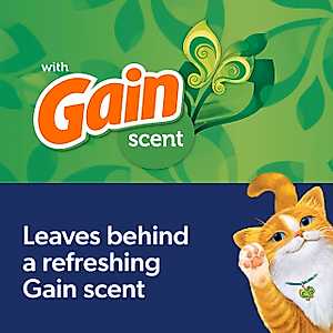 Fresh Step Clean Paws Cat Litter With Febreze Freshness With Febreze Gain Scent, Low-Tracking Clumping Litter With Guaranteed Odor Control, 22.5 lb. Box