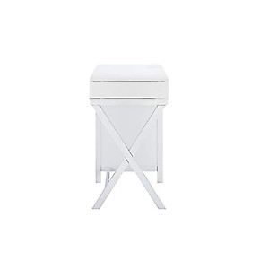 Linon White Modern Classic Side Storage Sadie Desk