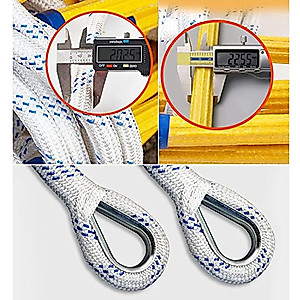 Flame Resistant Emergency Fire Safety Evacuation Ladder,Emergency Fire Escape Ladder Flame Resistant Safety Extension Rope Ladder with 2 Hooks,Homes Reusable Compact & Portable External Ladder