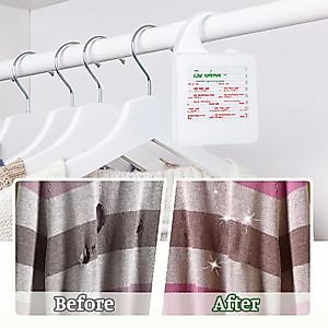 Generic Moth Bar for Closets, Moth Bars Hanging for Closet with Hooks (6 Count), Moth Closet Hanger for Drawers, Suitable for Closets and Drawers, White