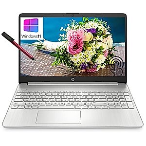 HP 2022 Newest 15 15.6" FHD Touchscreen Laptop, Intel Quad-Core i7-1165G7 up to 4.7GHz, 16GB DDR4 RAM, 1TB PCIe SSD, 802.11AC WiFi, Bluetooth 4.2, Type-C, Silver, Windows 11 S, 64GB Flash Drive