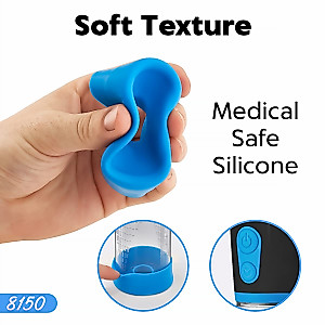 Electric Penis Vacuum Pump - Automatic Penis Enlargement Extend Pump with 3 Suction - Men Sex Toys - Pumps & Enlargers for Male Masturbation - Sex Toy Blue