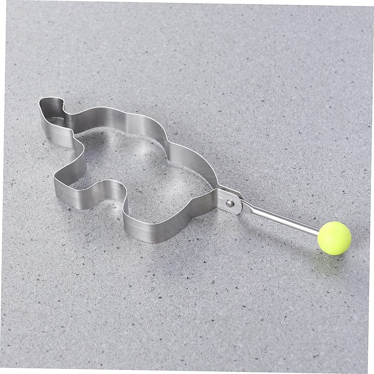 DECHOUS Fritter Mold Fried Egg Molds Stainless Steel Cooking Tools Elephant Shaped Egg Mold Pancakes Eggs Pancake Ring Mold Egg Shaper Stainless Steel Egg Form Egg Frying Mold Heart-shaped