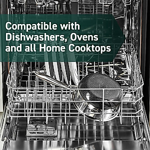 HexClad Hybrid Nonstick 6-Piece Pot Set with Trivets, 2, 3, and 8-Quart Pots with Tempered Glass Lids, 2 Silicone Trivets Included, Dishwasher Safe, Compatible with All Cooktops