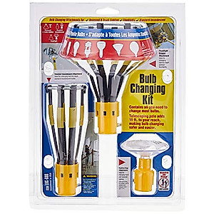 Bayco LBC-600C Deluxe Light Bulb Changer Kit, White, Incandescent, 16W, ‎3 Piece Set, Yellow