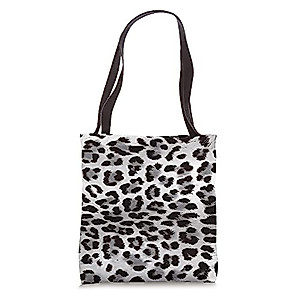 Animal Print Spots in Black on Beige AEV260 Tote Bag