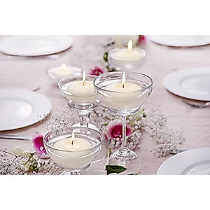 BOLSIUS Unscented Floating Candles - Pure Rich Creamy 3" White, Set Of 12 - European Quality - Imbue Breathtaking Ambiance for Romantic Wedding Centerpieces, Decorations, Events, Pool, Holiday Parties