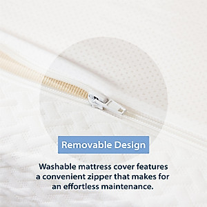 HOMES: Inside + Out Nixy Twin Size Mattress 5 Inch Foam Mattress in a Box, Bamboo Charcoal Foam Mixed High-Density Base for Cool Sleep & Pressure Relief, Medium Firm CertiPUR-US Certified Mattresses