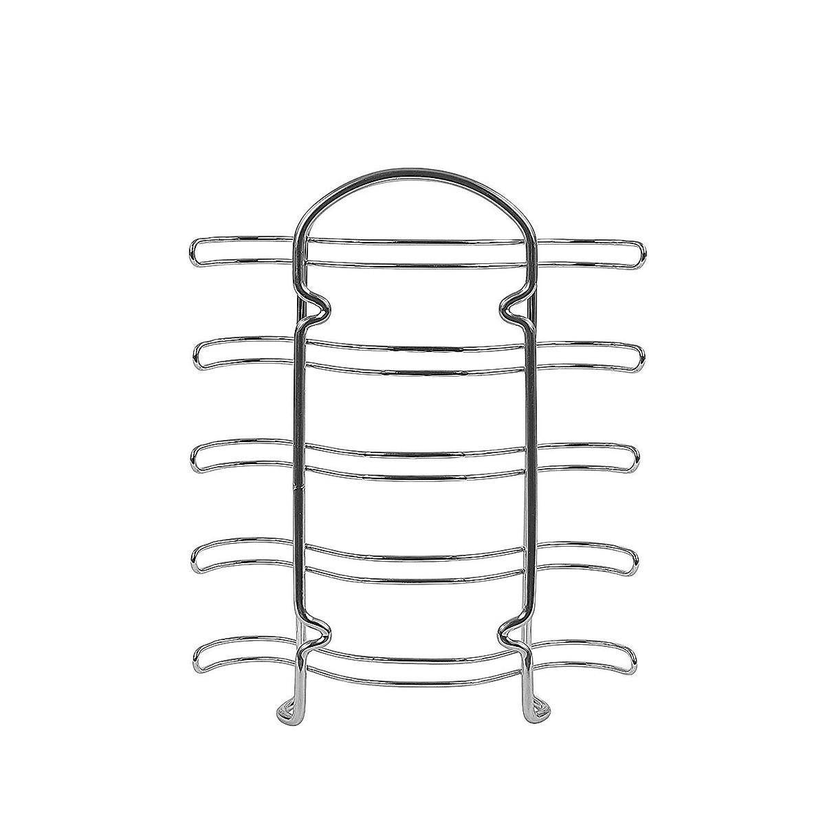 Spectrum Diversified Under The Shelf Mug Holder, Optional Mounting Slides Over Kitchen Cabinet Shelves, Holds Up to 8 Coffee Mugs & Tea Cups, 10 x 8.5 x 3 inches, Chrome
