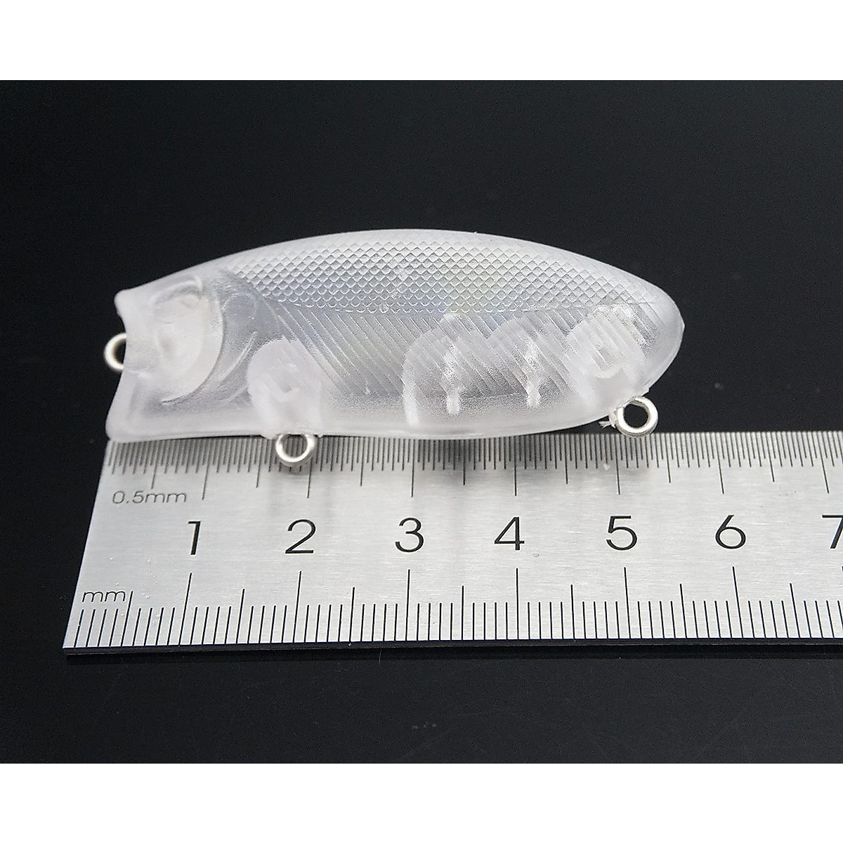 FINE FISHING 10PCS Unpainted Fishing Popperbaits 5.6cm 7.93g with 5mm Free 3D Simulation Fishing Eye Simulation Blank Body Clear Hard Baits Trout Salmon Minnow Lure Crankbait Topwater Freshwater 356