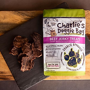 Charlie's Doggie Bag - Beef Jerky Treats, 5oz Bag