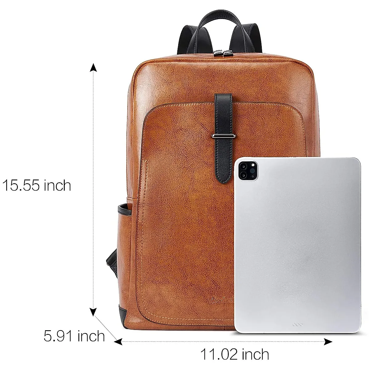 BOSTANTEN Womens Leather Wallets RFID Bundle Leather Laptop Backpack