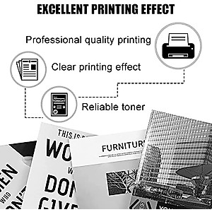 GULOYA TN760 TN-760 High Yield Toner Cartridge: 1 Pack Black Compatible TN760 TN730 Replacement for Brother MFC-L2710DW L2750DW L2750DWXL DCP-L2550DW HL-L2350DW L2370DW/DWXL L2390DW Printers