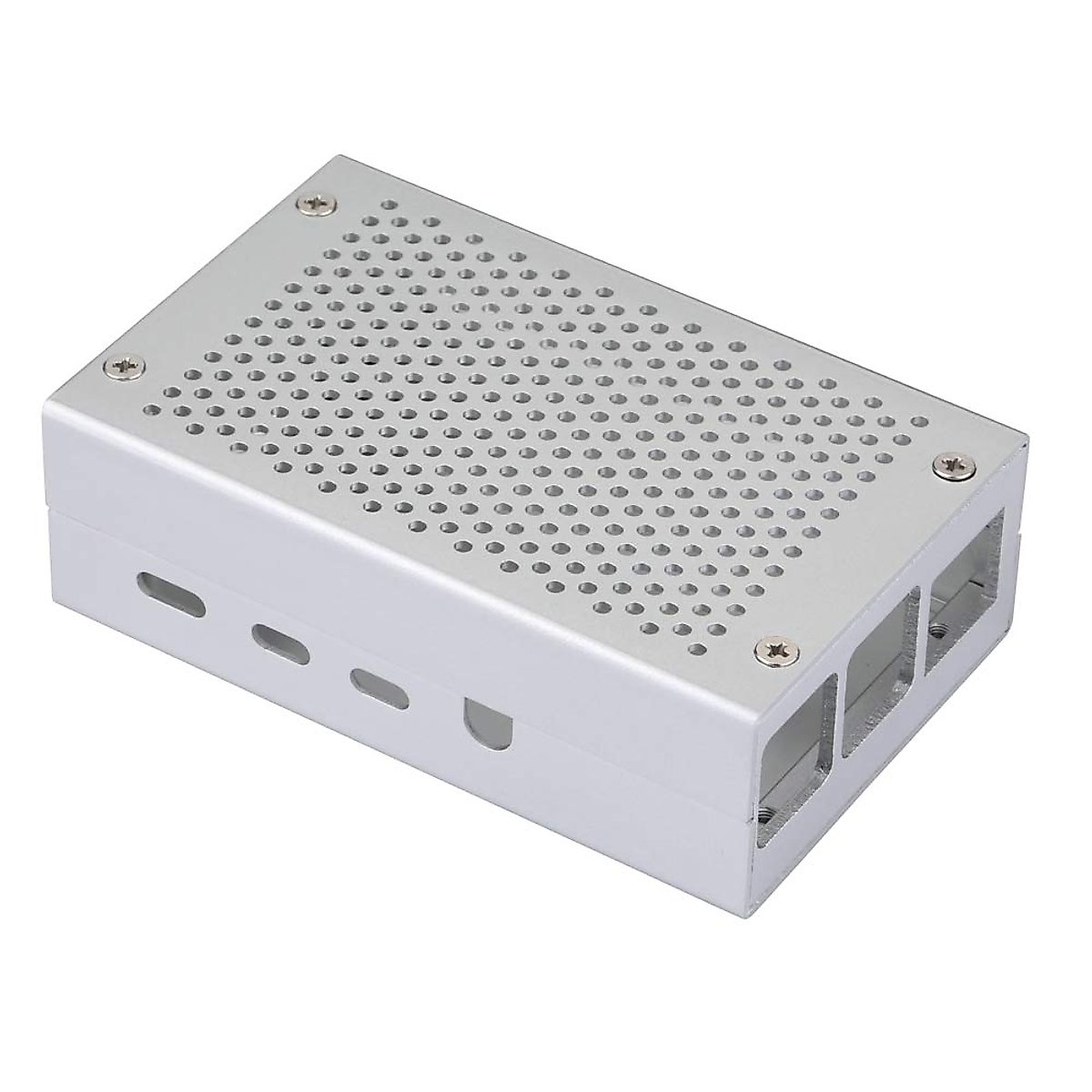 Raspberry Pi 4 Case RPI 4 Aluminum Case RPI 4B Metal Shell Silver Enclosure for RPI 4 Model B (Silver)