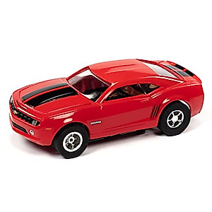 Auto World Xtraction R35 2010 Chevrolet Camaro Red HO Scale Slot Car