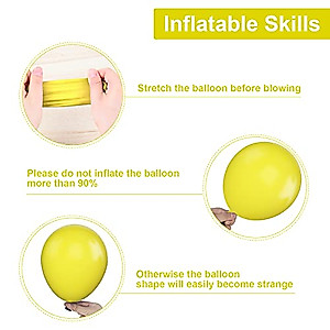 Black Yellow Balloon Garland Arch Kit,97Pcs Black Yellow and White Daisy aluminum film Latex Balloons for Baby Shower Wedding Birthday Graduation Anniversary Bachelorette Party Decorations