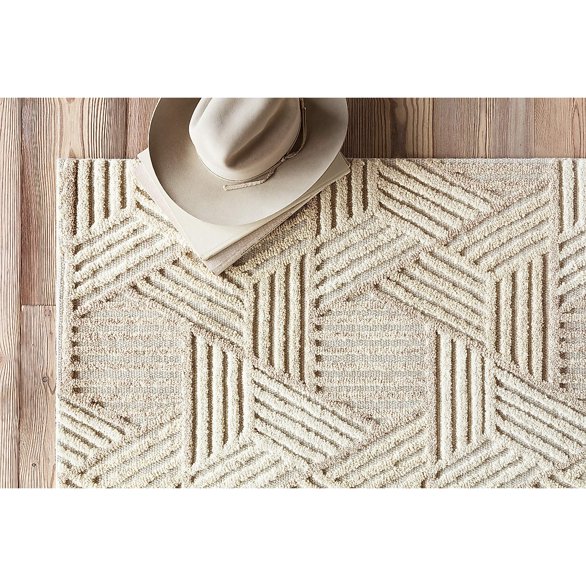 Loloi Ehren Collection EHR-04 Oatmeal/Ivory 2'-3" x 3'-9" Accent Rug