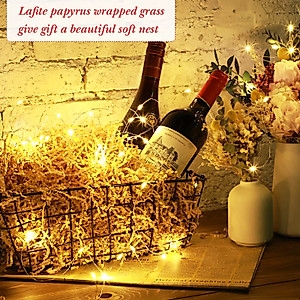 Outus 1lb Crinkle Cut Paper Shred Filler Shredded Paper for Gift Box Crinkle Metallic Shredded Cut Easter Grass Tissue for Wedding Birthday Wrapping Boxes Bags