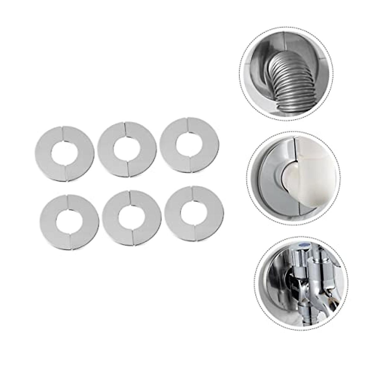 Amosfun 12 Pcs Wall Hole Cover Pipeline Hole Cover Sink Strainer Wall Hole Cap Sink Faucet Filter Sink Hole Cover Bathtub Accessories Floor Drain Bell Shaped Stainless Steel