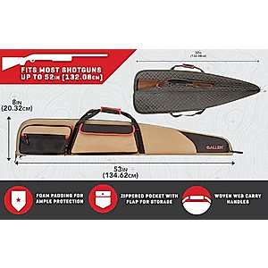 Allen Company Eliminator Shotgun Case - 52-Inch Soft Gun Bag - Hunting and Shooting Accessories - Brown/Tan