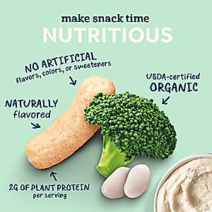 Gerber Snacks for Baby Organic Lil Crunchies, White Cheddar & Broccoli, 1.59 Ounce (Pack of 6)