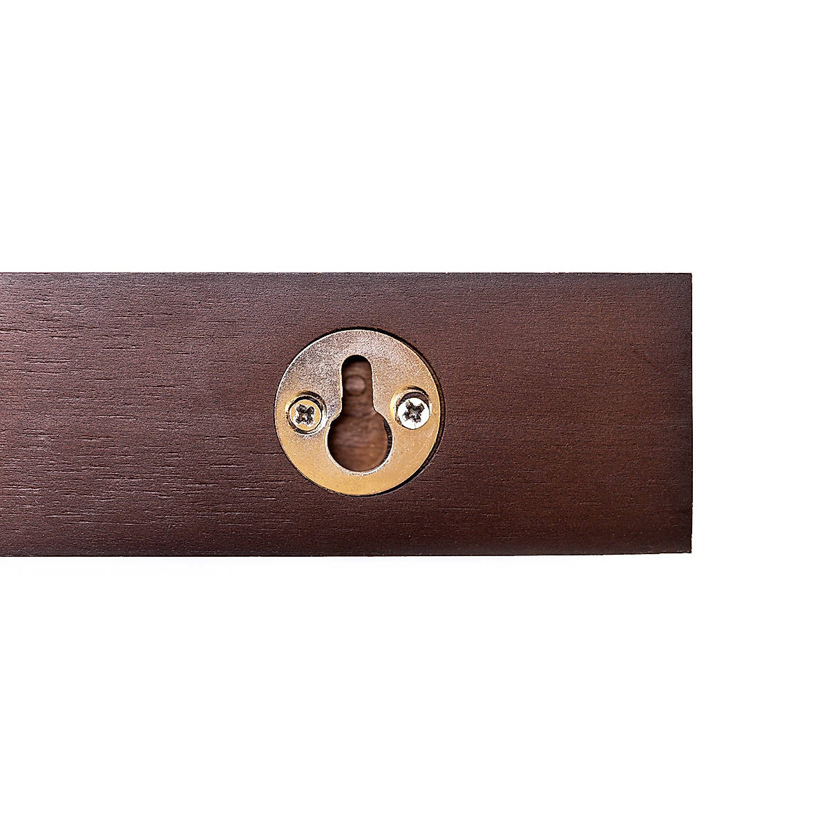 Belt Hanger for Closet -Beechwood Belt Organizer for Closet (10.75” x 2.5” x 1.7”)- Belt Holder for Closet w/Mount Hardware - Dark Wood Finish Belt Rack for Closet- Belt Hangers for Men for 10 Belts