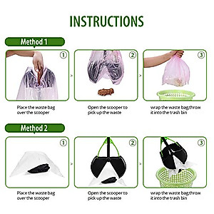 PPOGOO Non-Breakable Pet Pooper Scooper for Dogs and Cats with Long Handle High Strength Material and Durable Spring for Easy Grass and Gravel Pick Up