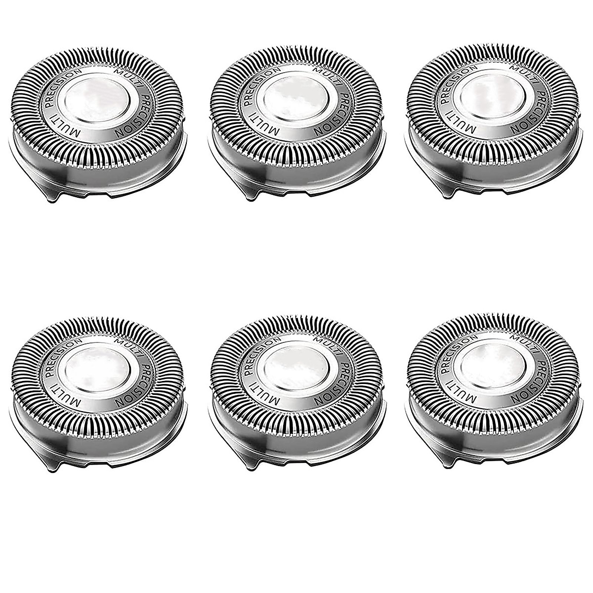 Suleto SH50/52 Replacement Heads Compatible with Noreclo Series 5000 Electric Shaver, Sh50 Replacement Head Part for Series 5000 S5xxx, ATXX, PTXX PT8xx, PT7xx, Sh50 Shaving Blades-6Pcs W/Brush