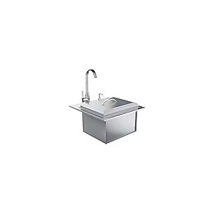 Sunstone Drop in Sink with Hot and Cold Water Faucet and Cutting Board