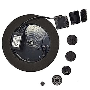 n/a Solar Powered Water Fountain Outdoor Pump Bird Bath Pond Waterfall Garden Decoration Pool Fountain with Floating Birdbath