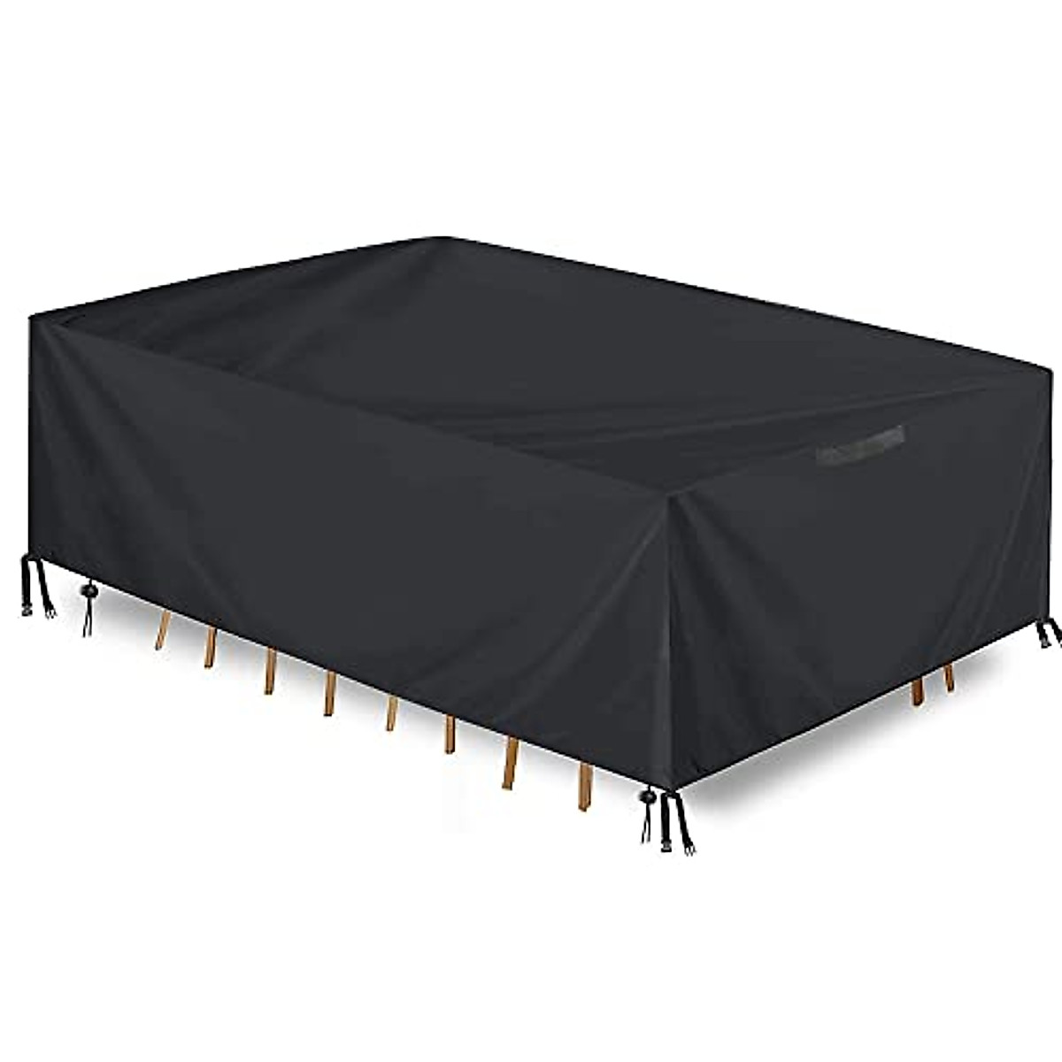 Patio Furniture Cover Waterproof,GGB Outdoor Table Cover Rectangular , 420D Heavy Duty Outdoor Patio Set Cover with Handle 84" L x 52" W x 29" H