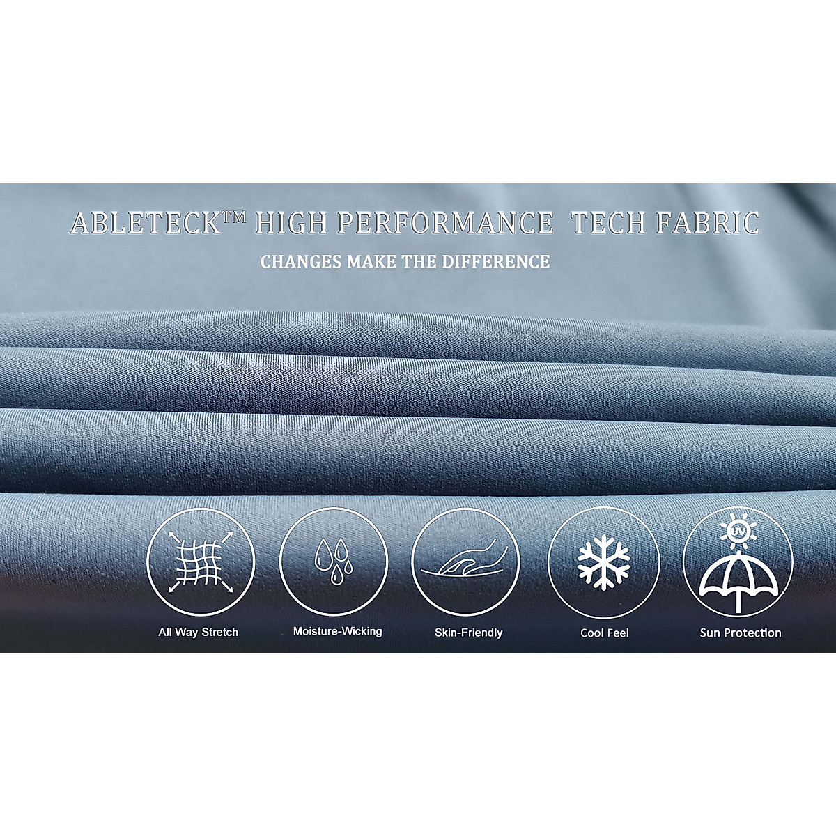 AbleTree 27" Inseam Athletic Jogger Pants for Short Men 7/8 Quick Dry Workout Tapered Stretch Sweatpants Casual