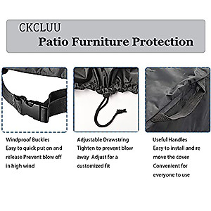 Patio Furniture Covers Sectional Waterproof Outdoor Furniture Set Covers Large Waterproof Heavy Duty 126" L x 64" W x 29" H