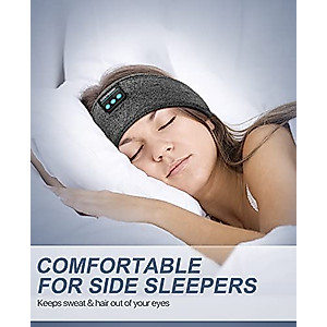 ASMRBAND Sleep Headphones Wireless Sports Headband, Headband Headphones 10Hrs Bluetooth Headband with Soft Cozy Earbuds Comfortable Sleeping Headphones for Side Sleepers, Cool Tech Gadgets Unique Gift